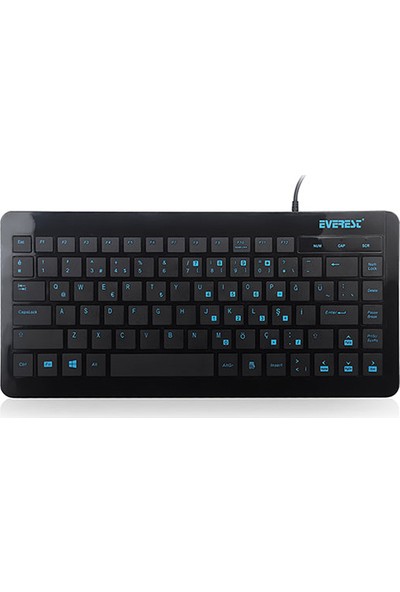 Everest KB-410 Siyah USB Q Mini Klavye