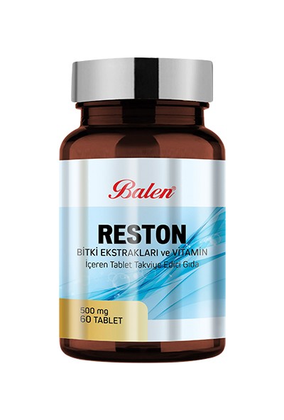 Balen Reston Bitki Ekstraktları Ve Vitamin İçeren Tablet Takviye Edici Gıda 500 Mg 60 Kapsül Balen Reston Bitki Ekstraktları Ve Vitamin İçeren Tablet Takviye Edici Gıda 500 Mg 60 Kapsül
