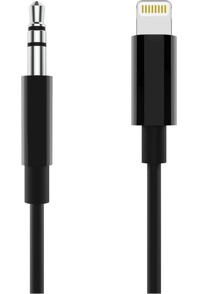 Ki̇ngdata iPhone Lightning 3.5 mm Aux Çevirici Kablo Siyah 1 mt Ki̇ngdata iPhone Lightning 3.5 mm Aux Çevirici Kablo Siyah 1 mt