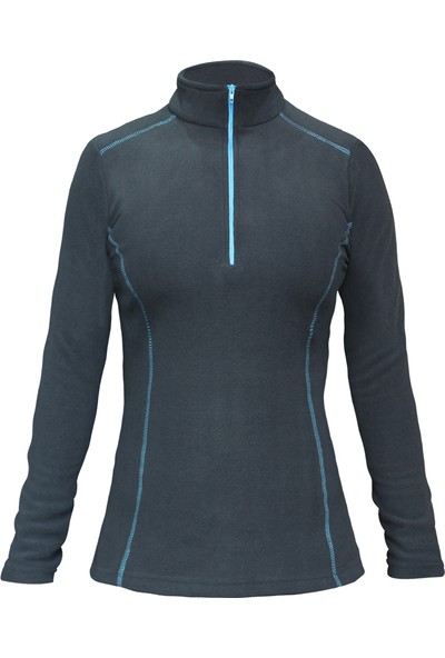 Sivugin Outdoor Kadın Polar Gri Yarım Fermuarlı
