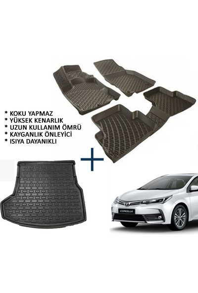 Carx Toyota Corolla Sedan 3D Oto Paspas Ve 3D Bagaj Havuzu (2013-2017) Carx Toyota Corolla Sedan 3D Oto Paspas Ve 3D Bagaj Havuzu (2013-2017)