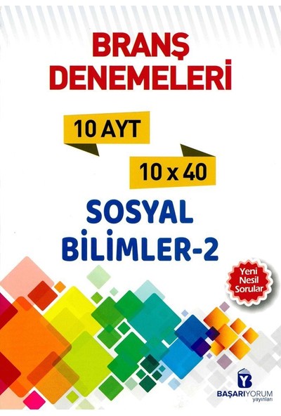 Başarıyorum Yayınları AYT Sosyal Bi̇li̇mler 2 Deneme