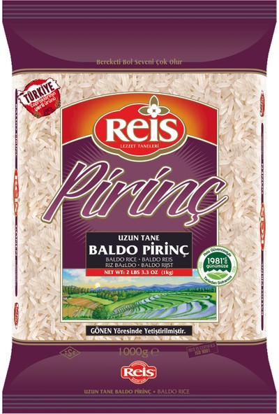 Reis Gönen Baldo Pirinç 1 kg Reis Gönen Baldo Pirinç 1 kg