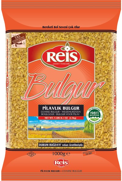 Reis Pilavlık Bulgur 1 kg Reis Pilavlık Bulgur 1 kg