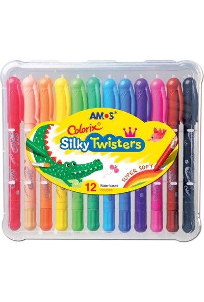 Alpino Silky 12 Renk Çevirmeli Mum Boya Px-000112 Alpino Silky 12 Renk Çevirmeli Mum Boya Px-000112