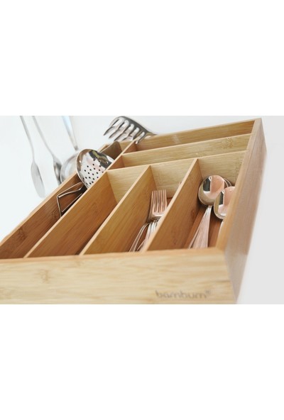 Bambum Campari Lüx Bambu Çekmece İçi Kaşıklık