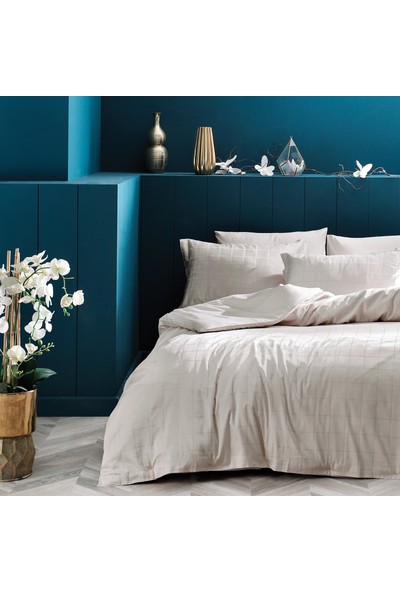 Yataş Bedding DESTRA Saten Bej Nevresim Takımı (Çift Kişilik)