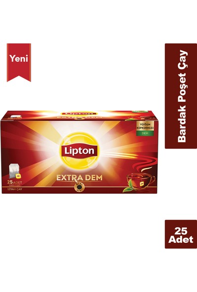 Lipton Extra Dem Çay Bardak 25'li