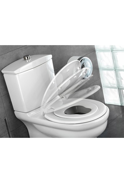 Rulopak Aile Klozet Kapağı (Çocuk Oturaklı) Sessiz Kapak