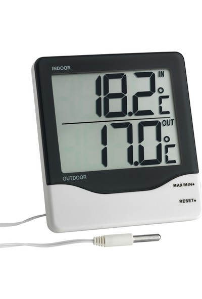 TFA Dijital İç-Dış Termometre Kablolu 30.1011