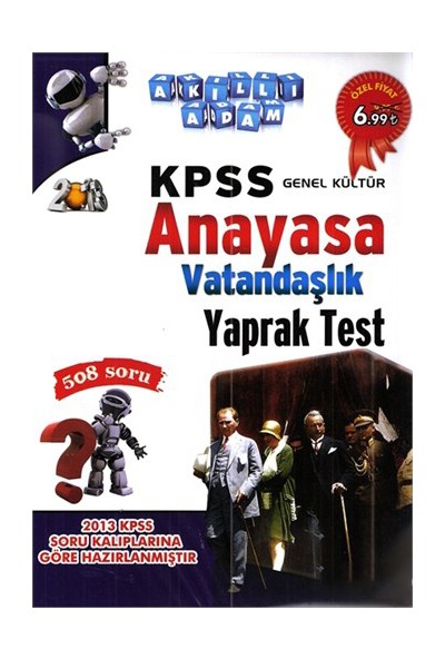 Akıllı Adam Kpss Genel Kültür Anayasa Ve Vatandaşlık Yaprak Test-Kolektif Akıllı Adam Kpss Genel Kültür Anayasa Ve Vatandaşlık Yaprak Test-Kolektif