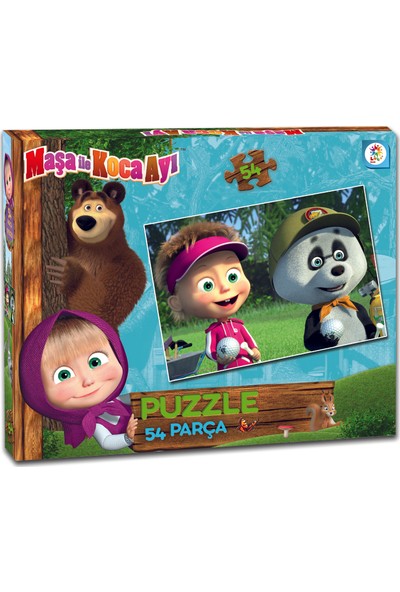 Laço Masha Koca Ayı 54 Parça Çocuk Puzzle Laço Masha Koca Ayı 54 Parça Çocuk Puzzle