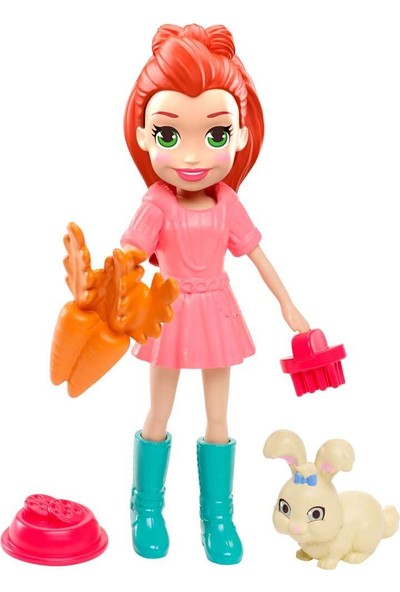 Polly Pocket ve Hayvan Dostu Oyun Seti, Hoptastic Lila Bebek, Hayvanı ve Aksesuarları GDM11 Polly Pocket ve Hayvan Dostu Oyun Seti, Hoptastic Lila Bebek, Hayvanı ve Aksesuarları GDM11