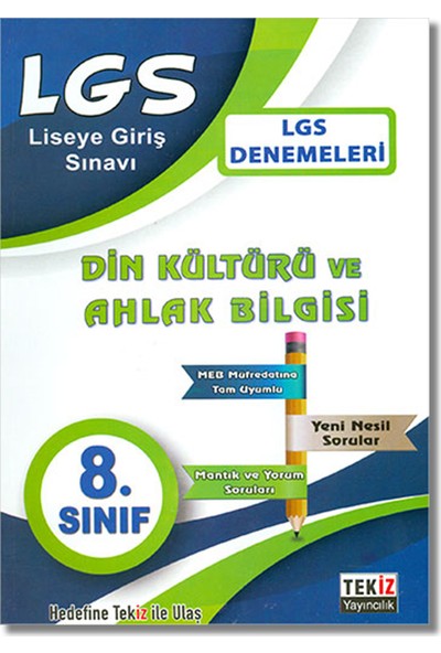Tekiz 8. Sınıf LGS Din Kültürü ve Ahlak Bilgisi Denemeleri