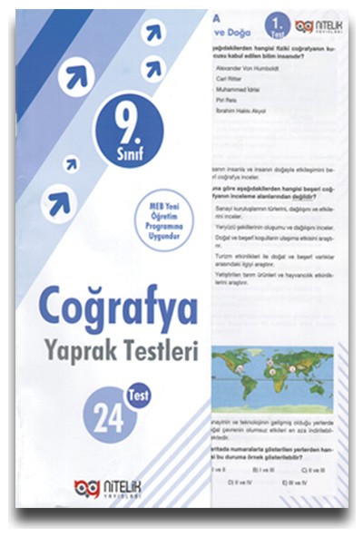 Nitelik Yayınları 9. Sınıf Coğrafya Çek Kopart Yaprak Test Nitelik Yayınları 9. Sınıf Coğrafya Çek Kopart Yaprak Test