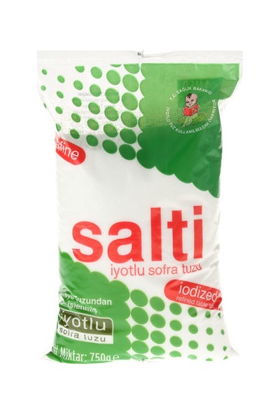 Salti İyotlu Tuz 750 gr Salti İyotlu Tuz 750 gr