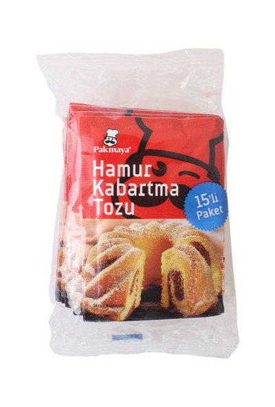 Pakmaya Hamur Kabartma Tozu 15'li Pakmaya Hamur Kabartma Tozu 15'li