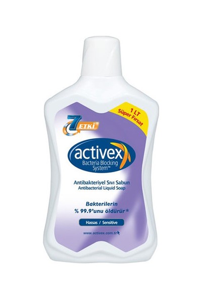 Activex Sıvı Sabun Antibakteriyel 1 L