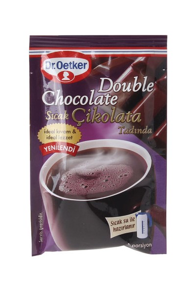 Dr.Oetker Double Sıcak Çikolata Tadında 25 gr Dr.Oetker Double Sıcak Çikolata Tadında 25 gr