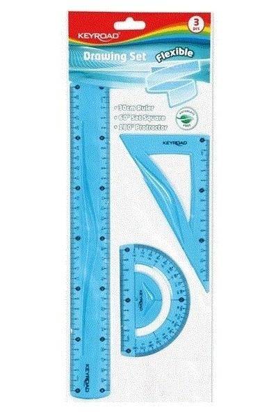Keyroad Silikon Kırılmaz Cetvel Çizim Seti 3 Lü Keyroad Silikon Kırılmaz Cetvel Çizim Seti 3 Lü