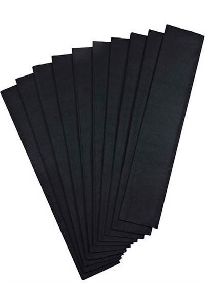 Gıpta Krapon Kağıdı 50 Cm X 200 Cm Siyah Tekli