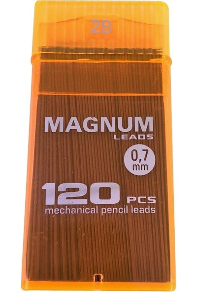 Magnum 0.7 Kalem Ucu 120'Li 60 Mm. 2B Şeffaf Turuncu No:15 Magnum 0.7 Kalem Ucu 120'Li 60 Mm. 2B Şeffaf Turuncu No:15