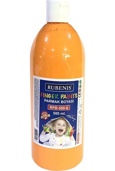 Rubenis Parmak Boyası 500 Ml. Turuncu Rpb-500-6