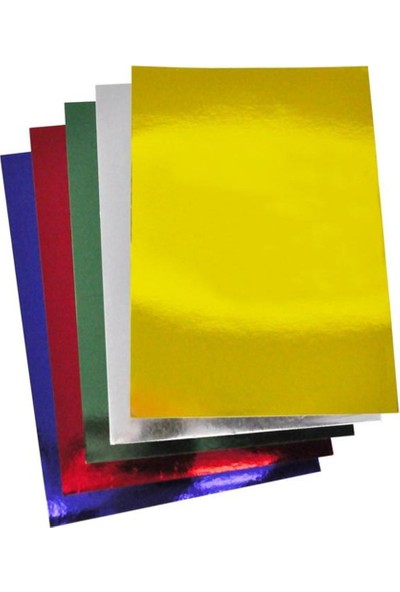 Rubenis A4 Aynalı Metalik Karton 5 Renk 10 Adet