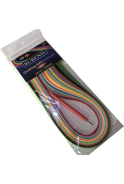Rubenis Quilling Seti 54 Cm 16 Renk 160 Adet + Quilling Aleti Rubenis Quilling Seti 54 Cm 16 Renk 160 Adet + Quilling Aleti