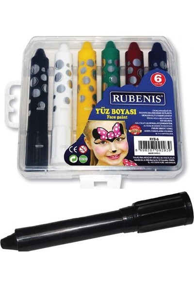 Rubenis Yüz Boyası 6 Renk Ryb-6
