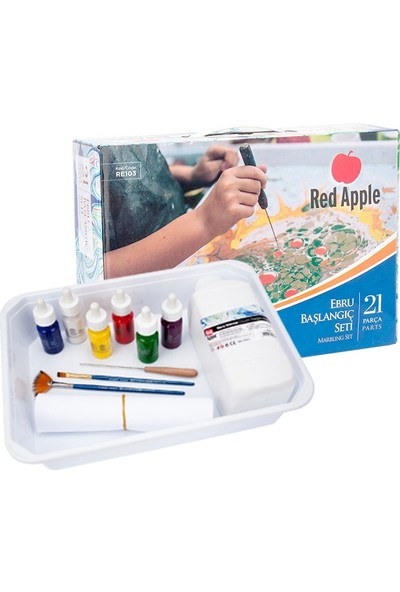Red Apple A4 Ebru Başlangıç Seti 21 Parça Red Apple A4 Ebru Başlangıç Seti 21 Parça
