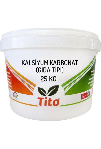 Tito Kalsiyum Karbonat [Gıda Tipi] 25 Kg
