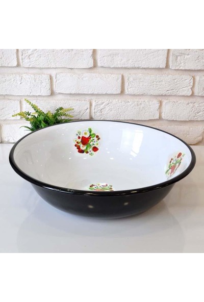 Evim Tatlı Evim Emaye Hamur Yoğurma Leğeni 35 cm Evim Tatlı Evim Emaye Hamur Yoğurma Leğeni 35 cm