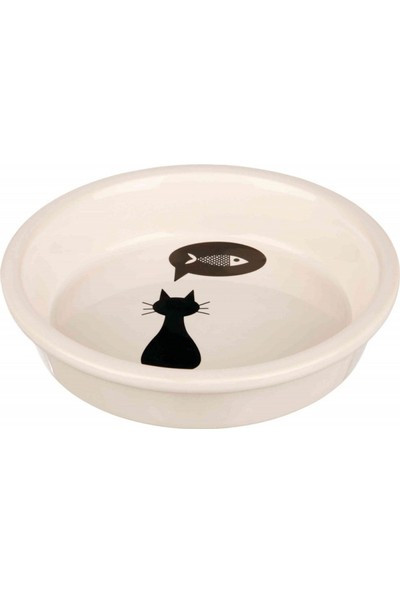 Trixie Kedi Seramik Mama ve Su Kabı 0,25 Lt 13 Cm