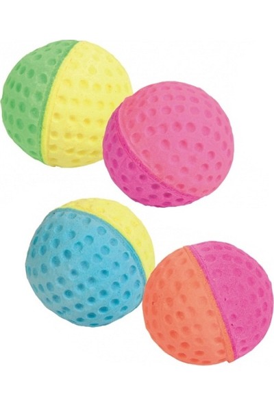 Trixie Renkli Sünger Kedi Oyun Topu 4,3 cm