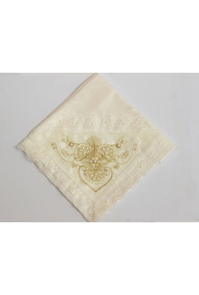 Fransız Dantel Taş Süslemeli Monalisa Çeyiz Bohçası Gold Fransız Dantel Taş Süslemeli Monalisa Çeyiz Bohçası Gold