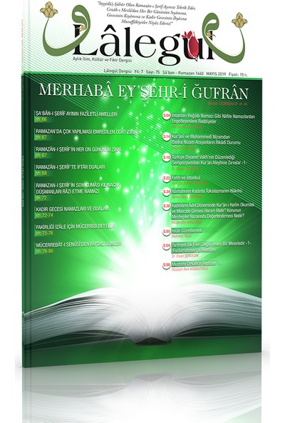 Lalegül Dergisi Mayıs 2019 (75. Sayı) Lalegül Dergisi Mayıs 2019 (75. Sayı)