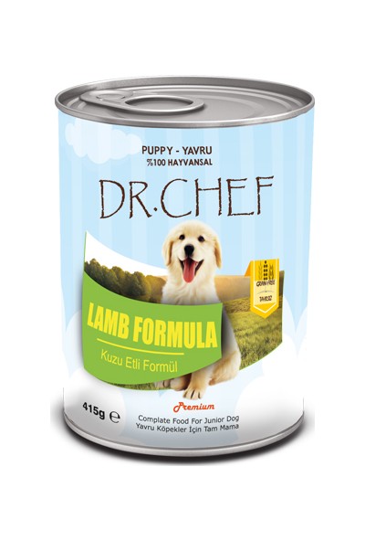 Dr.Chef Tahılsız Yavru Köpek Konserve 415 Gr Dr.Chef Tahılsız Yavru Köpek Konserve 415 Gr