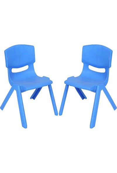 Fiore Büyük Şirin Çocuk Sandalyesi Açık Mavi 2Li Paket 3-7 Yaş