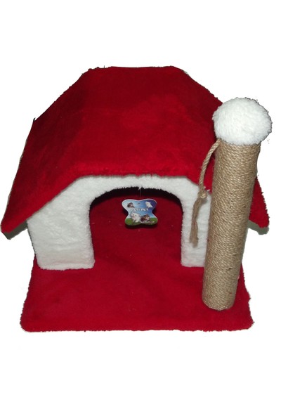 Pati Pet Lüx Tırmalamalı İpli Kedi Oyun Evi