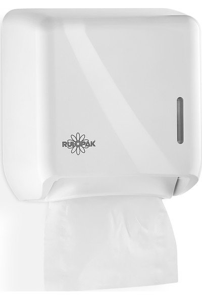 Rulopak R-1319 S Tekçek Mini Tuvalet Kağıdı Dispenseri Beyaz