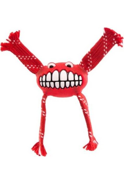 Rogz Köpek Sesli Oyuncak Flossy Grinz Kırmızı 16 Cm