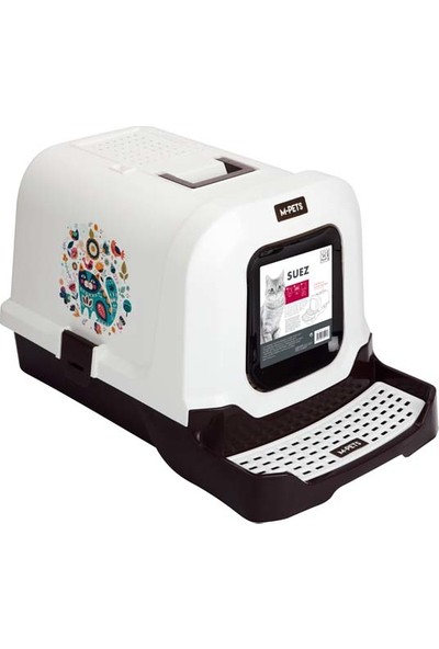 M-Pets Kedi Tuvalet Kedi Ve Kuş Desenli 69*42*41 M-Pets Kedi Tuvalet Kedi Ve Kuş Desenli 69*42*41