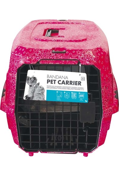 M-Pets Kedi-Köpek Taşıma Gül Des. 58*40*26,5 Max 11 Kg
