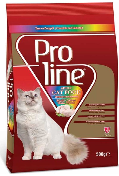 Proline Proline Renkli Taneli Tavuklu Kedi Maması 500 Gr Proline Proline Renkli Taneli Tavuklu Kedi Maması 500 Gr