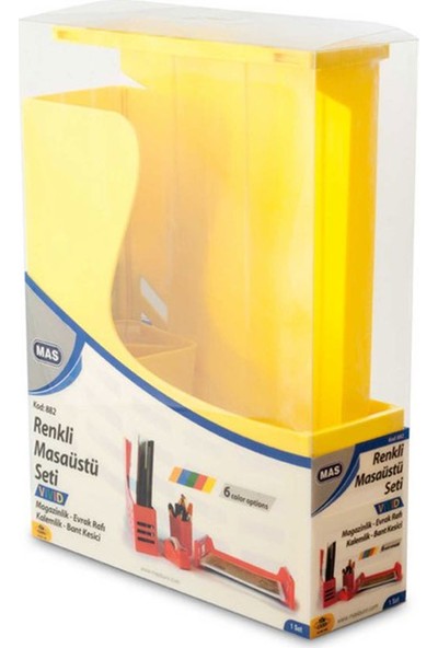 Mas Renkli Masa Seti Vivid Sarı 882