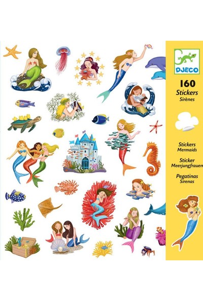Djeco Çıkartmalar Mermaids DJ08885 Djeco Çıkartmalar Mermaids DJ08885
