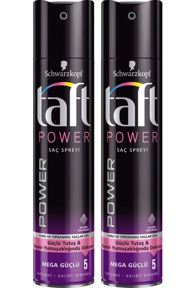 Taft Power Kaşmir ( Mega Güçlü ) Sprey 250 ml x 2 Adet Taft Power Kaşmir ( Mega Güçlü ) Sprey 250 ml x 2 Adet