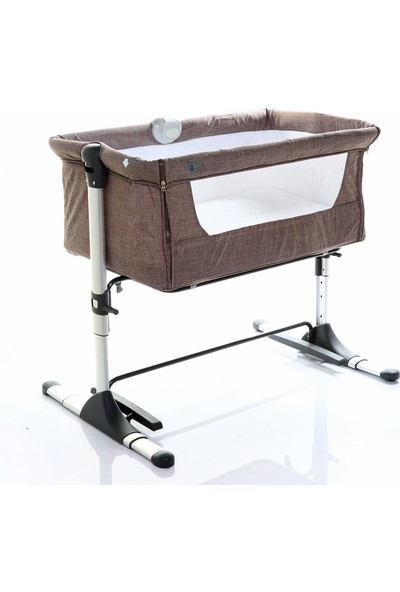 Baby&Plus Safe Side Anne Yanı Beşiği - Kahverengi