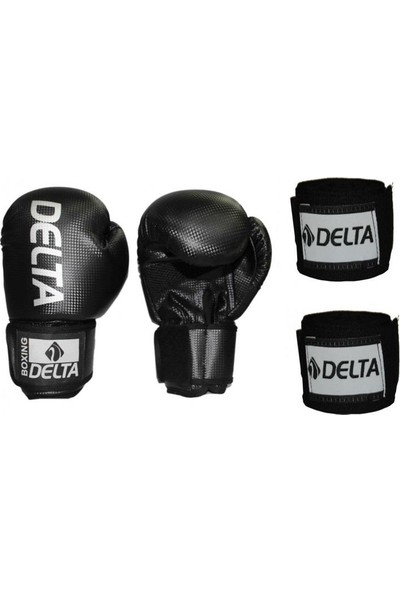 Delta Storm Deluxe PU Boks Eldiveni + Boks El Bandajı Seti Delta Storm Deluxe PU Boks Eldiveni + Boks El Bandajı Seti